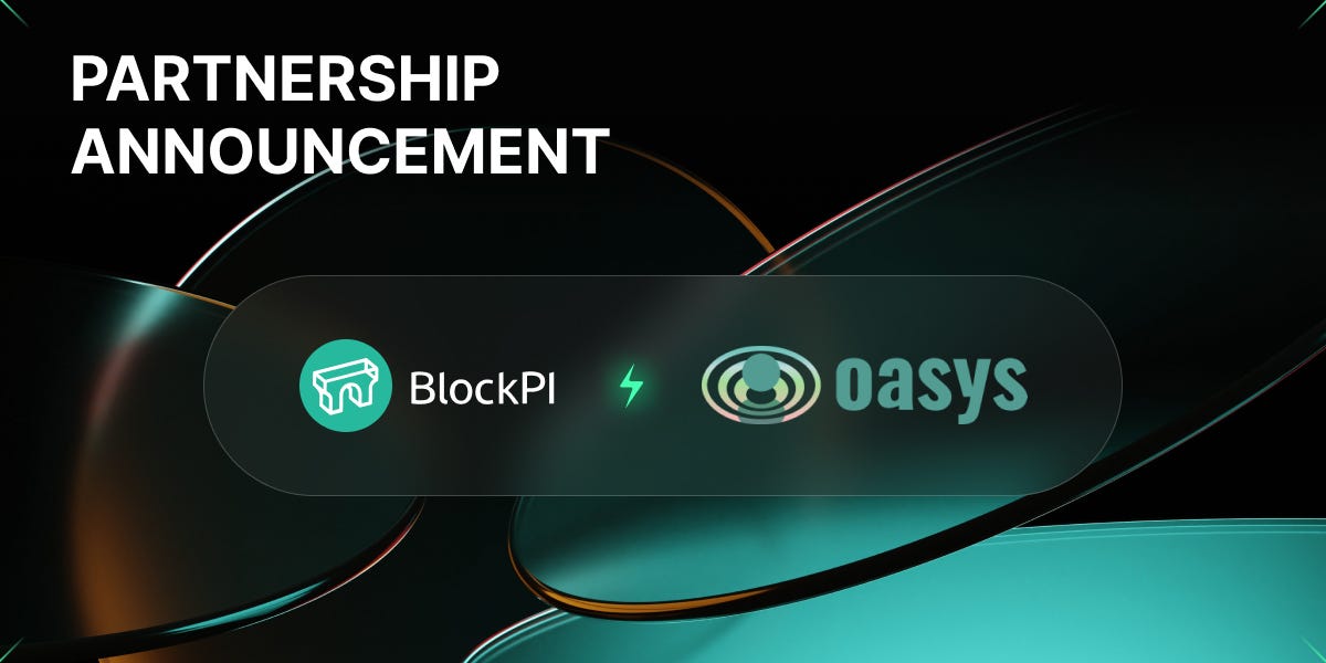 BlockPI Partner with Oasys Powering the Blockchain Game Development ...