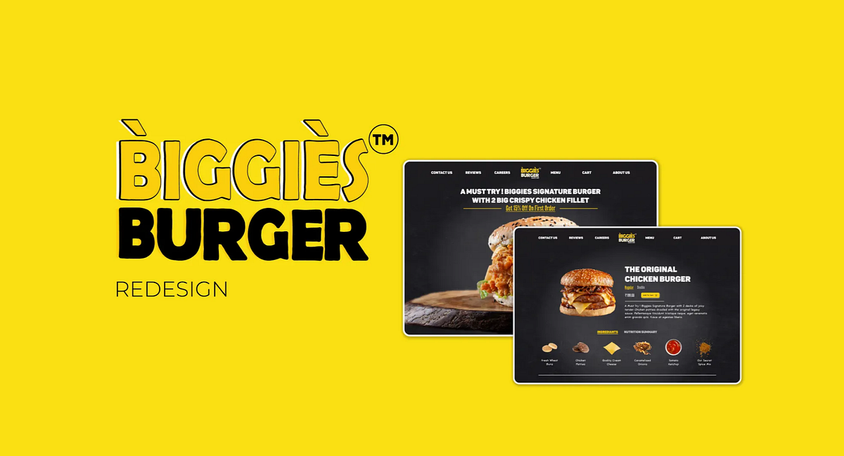 Reimagining Biggies Burger Website 🍔: One of My First UX Project & Its ...