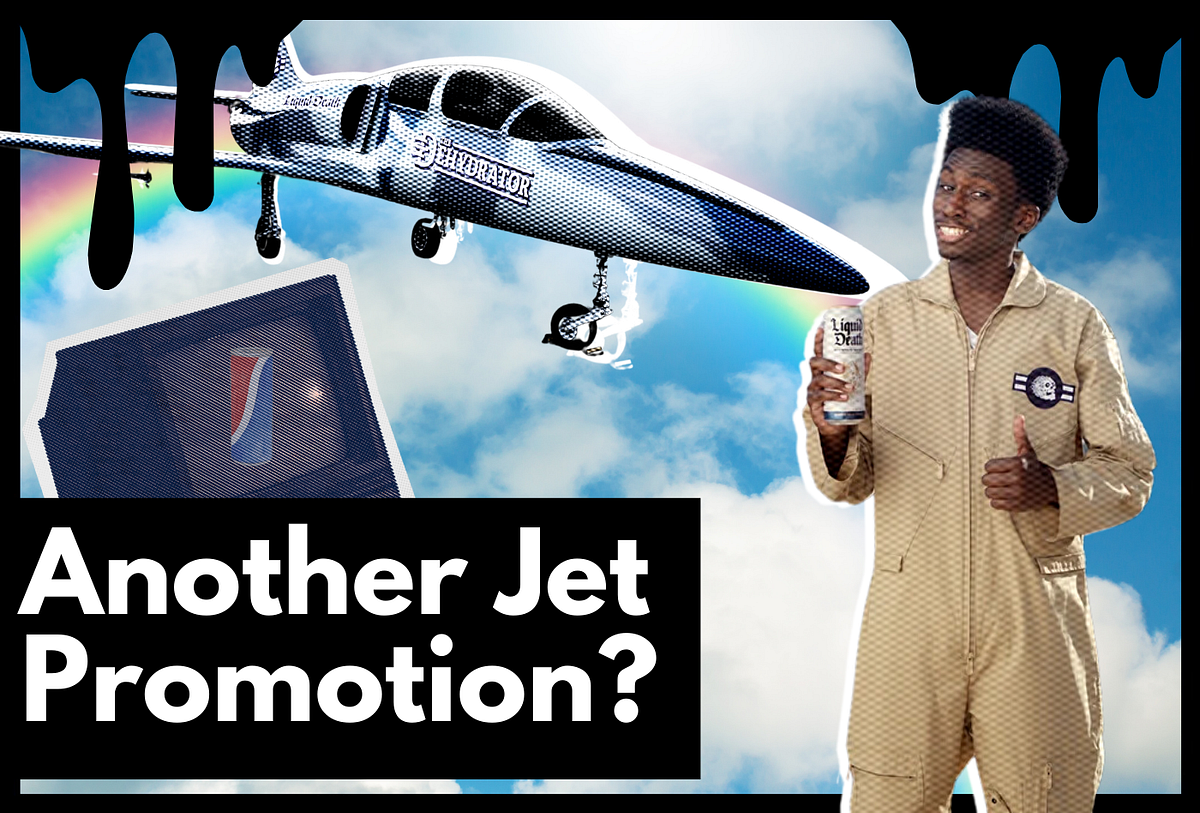 The Jet Set! Liquid Death’s Latest Marketing Stunt Brings Back Memories ...
