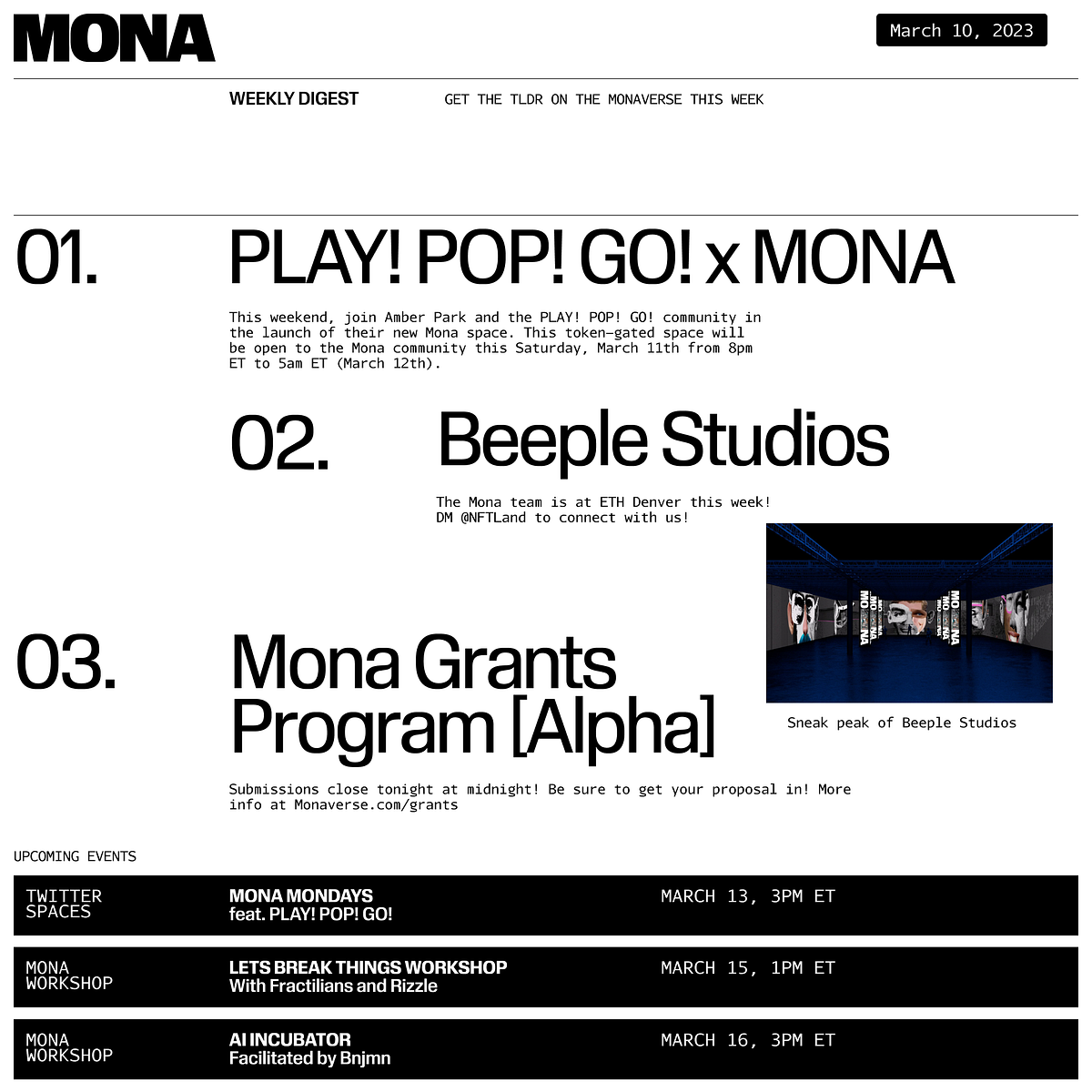 Mona Community Updates — 03.10.23 | by Mona | Medium