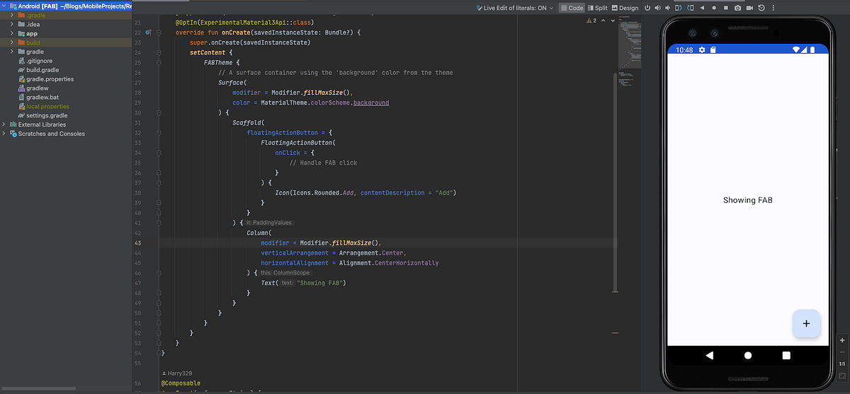 Floating Action Button Fab In Mobile Reactive Programming By 