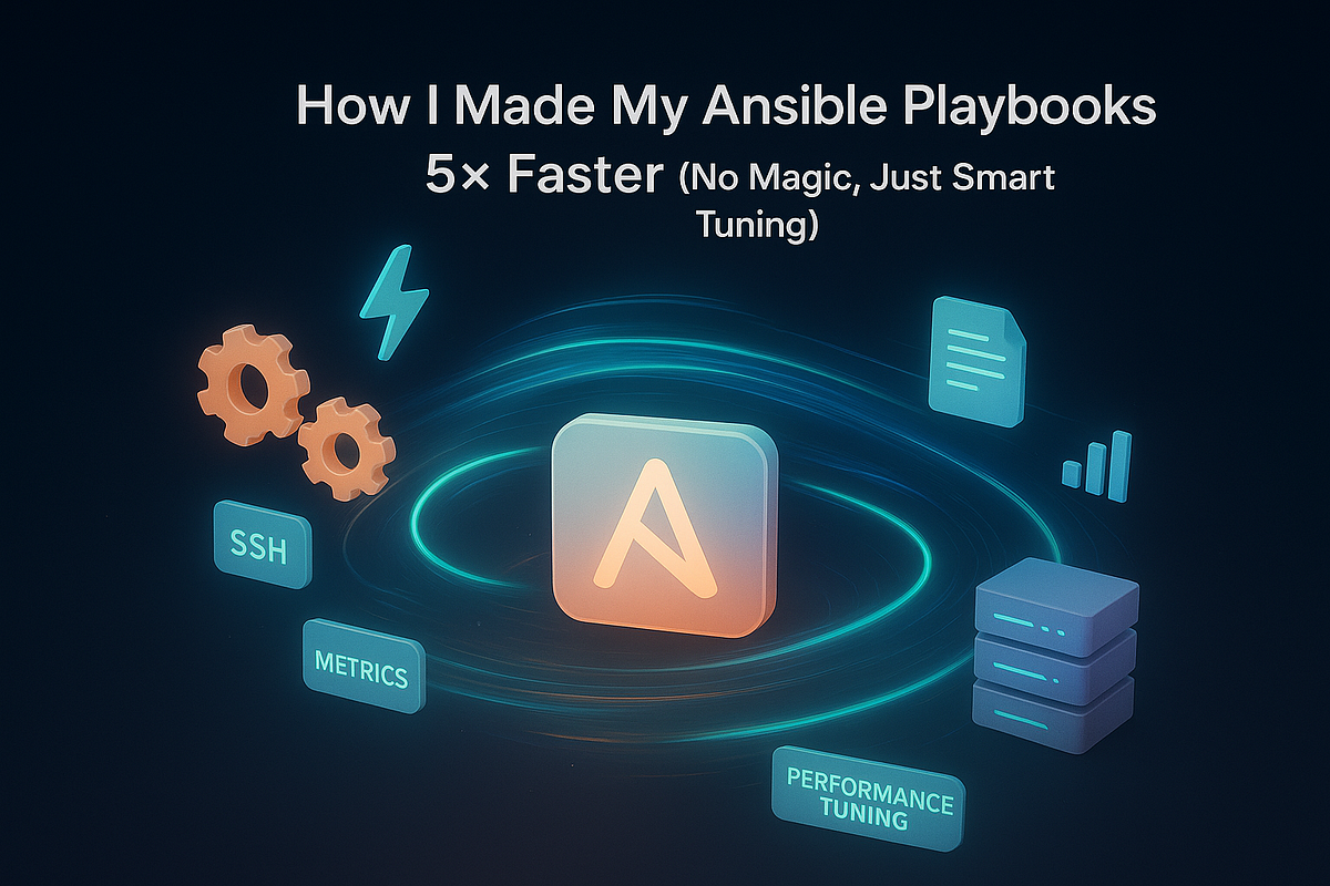 How I Made My Ansible Playbooks 5× Faster (No Magic, Just Smart Tuning ...
