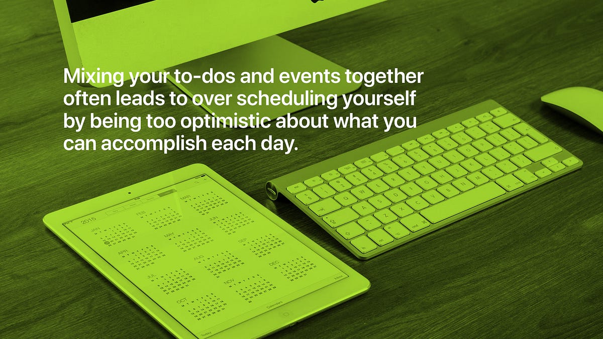 How To use Your Calendar and Your To-do List Together. | by Carl ...