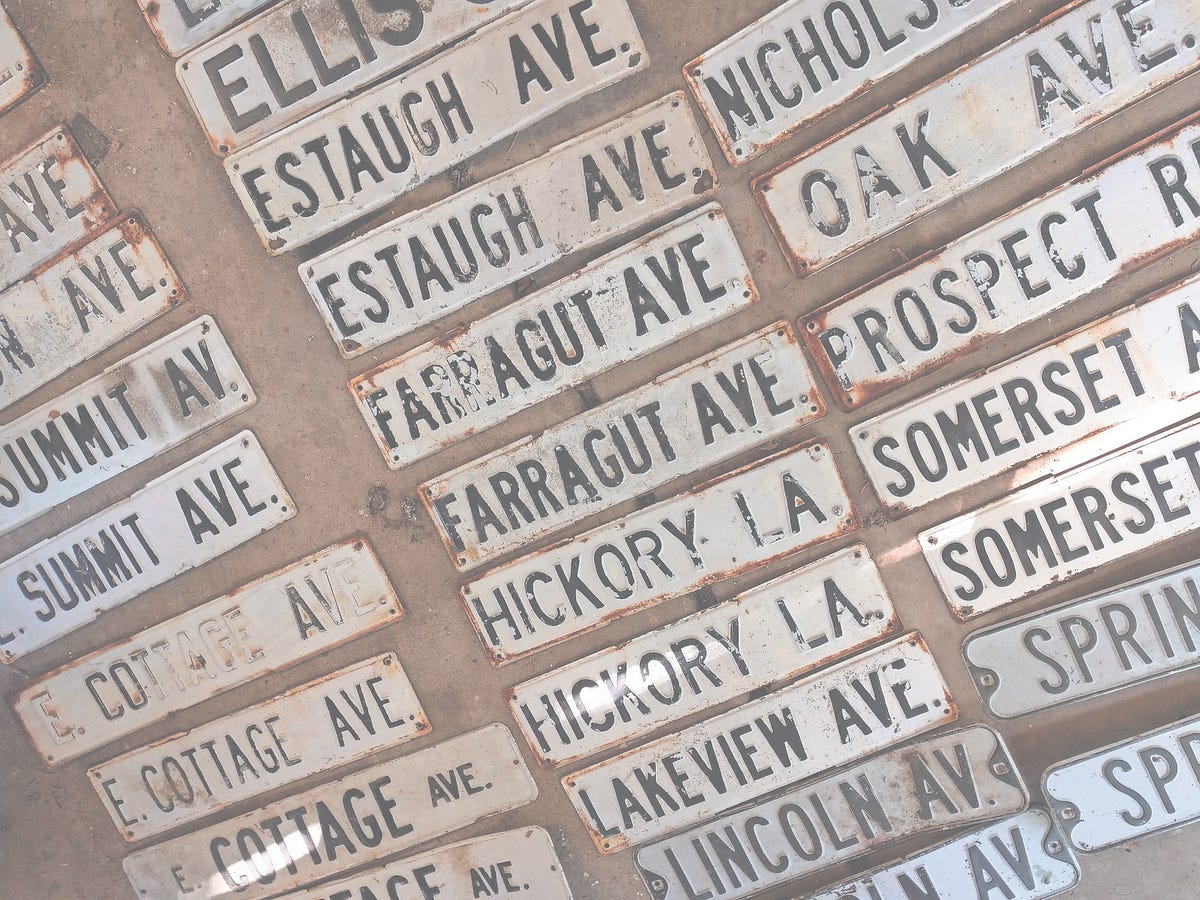 Old Haddonfield street signs on sale for $100 | by Jack Tomczuk | The ...