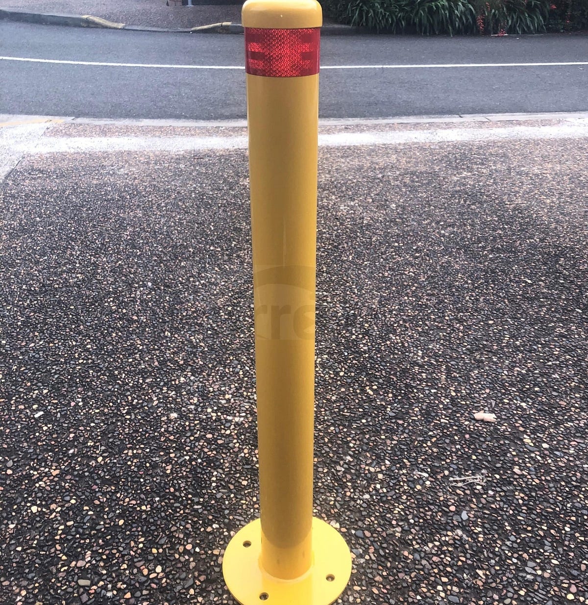 Illuminate Safety: Metal Bollard with Reflective Tape 140mm | Arrow ...