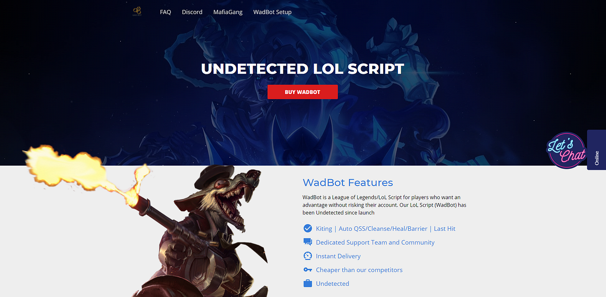 WadBot | Undetected LoL Script 2020 Review | Medium