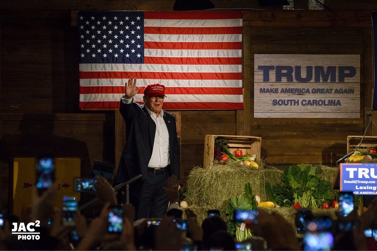 Trump, Does His Thing In A Barn. Donald J. Trump makes his way back to ...