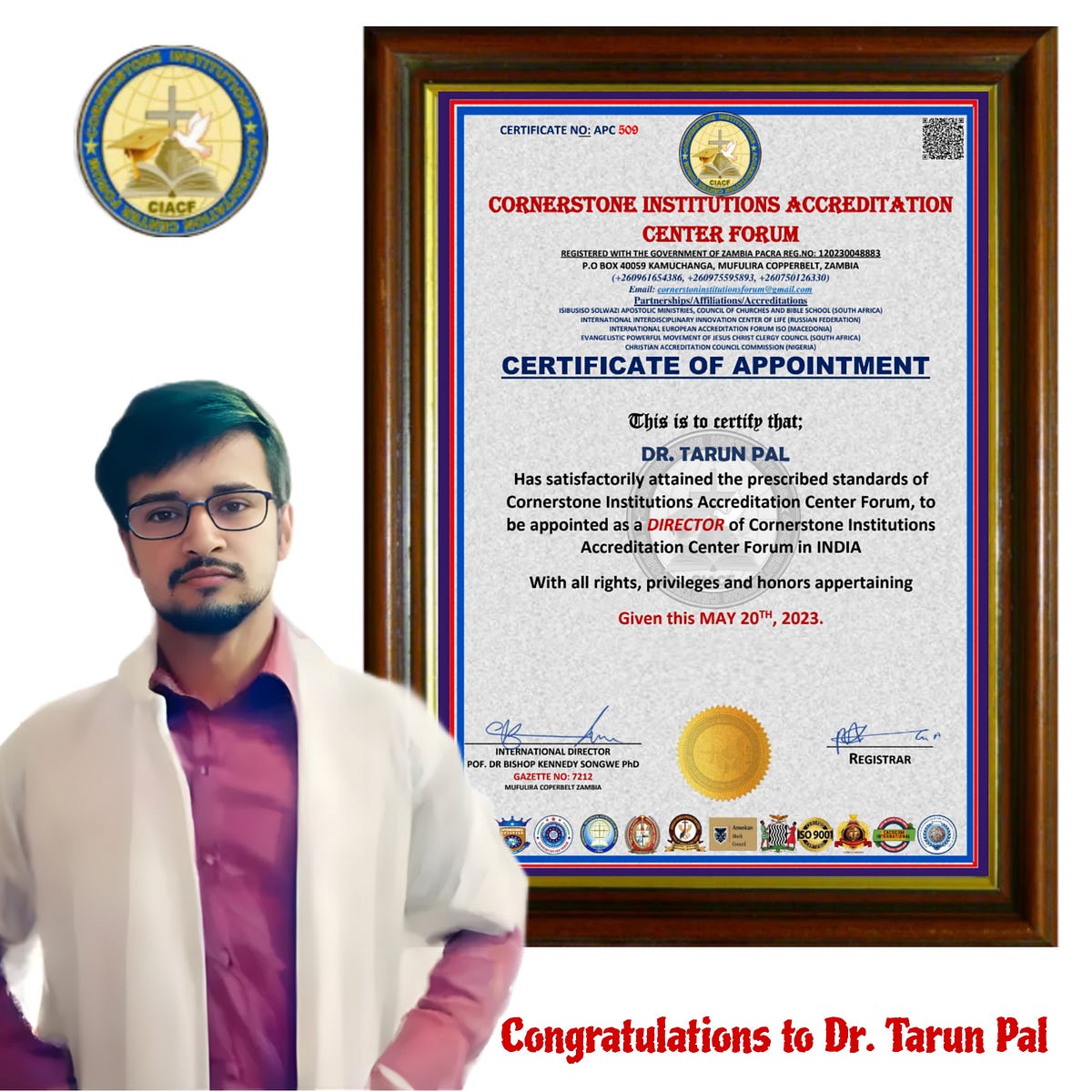 Appointment of Dr. Tarun Pal: The recent appointment of Dr. Tarun Pal ...