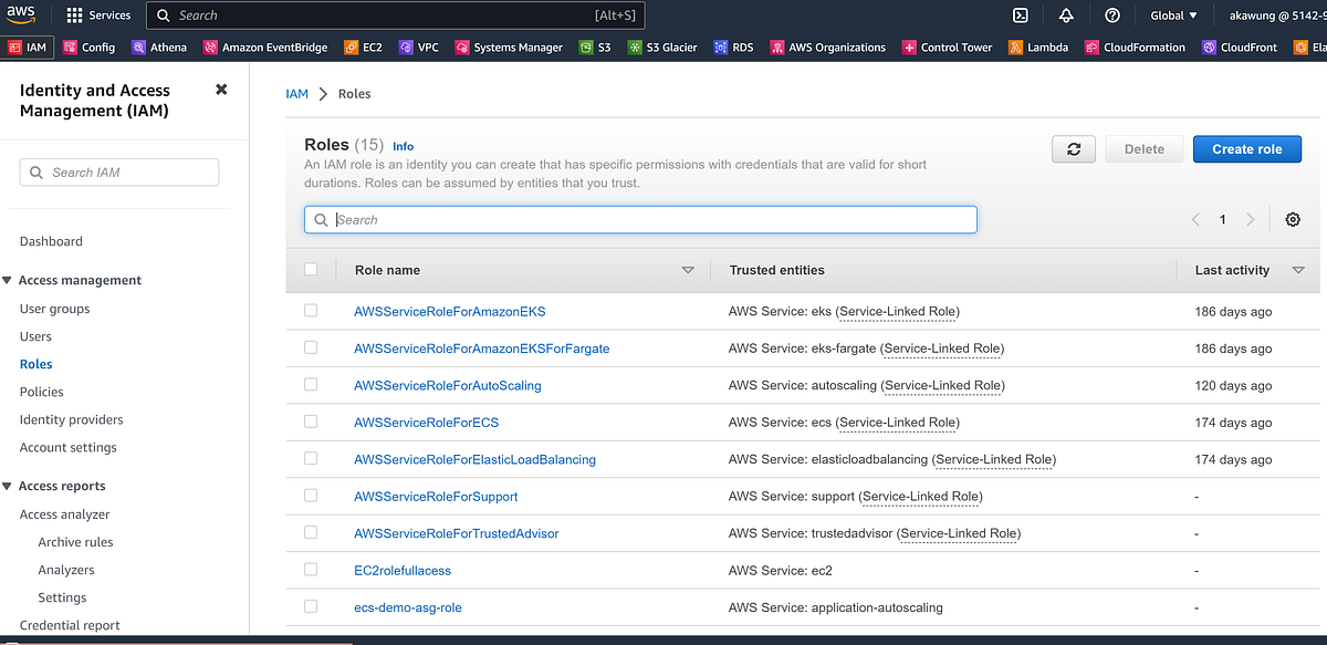 How to create an IAM role using the AWS Management Console. | by ...