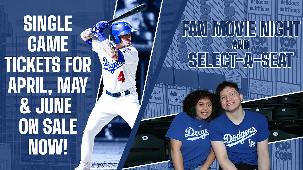 Single-Game Tickets for April-June OKC Dodgers Games on Sale | by Lisa ...