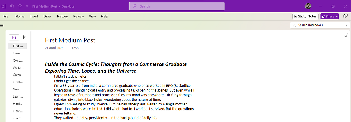 Inside the Cosmic Cycle: A Commerce Grad’s Journey Through Time ...