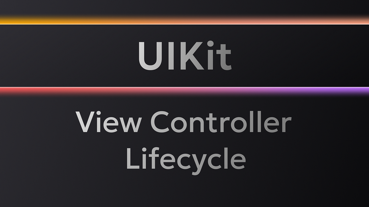 UIViewController — Lifecycle. Hello friends! 🙋🏼‍♀️ Today, I will… | by Gülzade Karataş ...