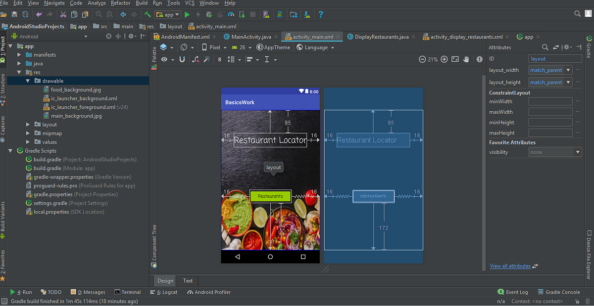 Creating an Android Application to Show a List of Local Restaurants ...