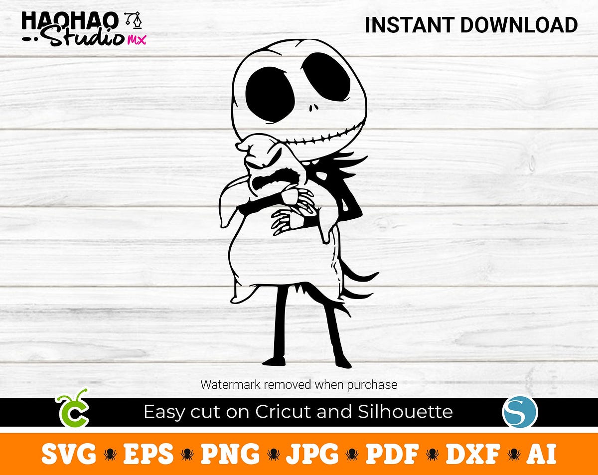 Jack Skellington, Oogie boogi svg, Halloween SVG, Digital Download, Svg ...