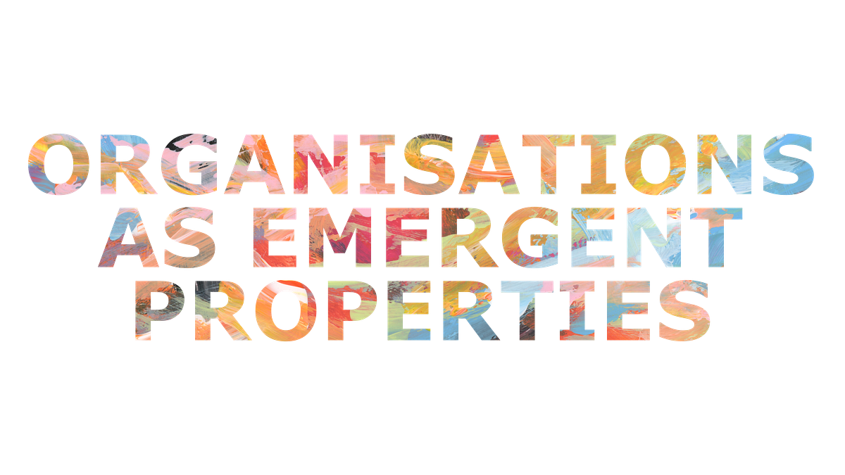 Organisation as an Emergent Property | by Miguel Pantaleon | Medium