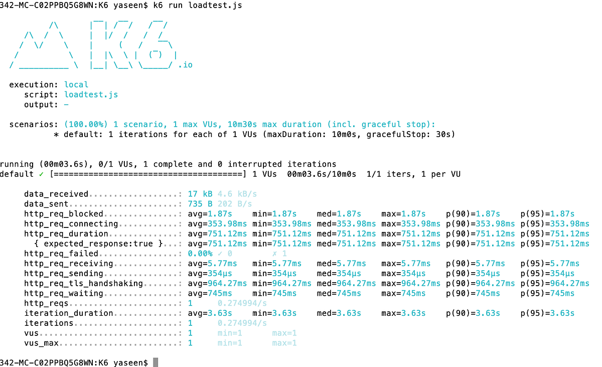 Installing K6 and Running a Load Test | by Mohamed Yaseen | Nerd For ...