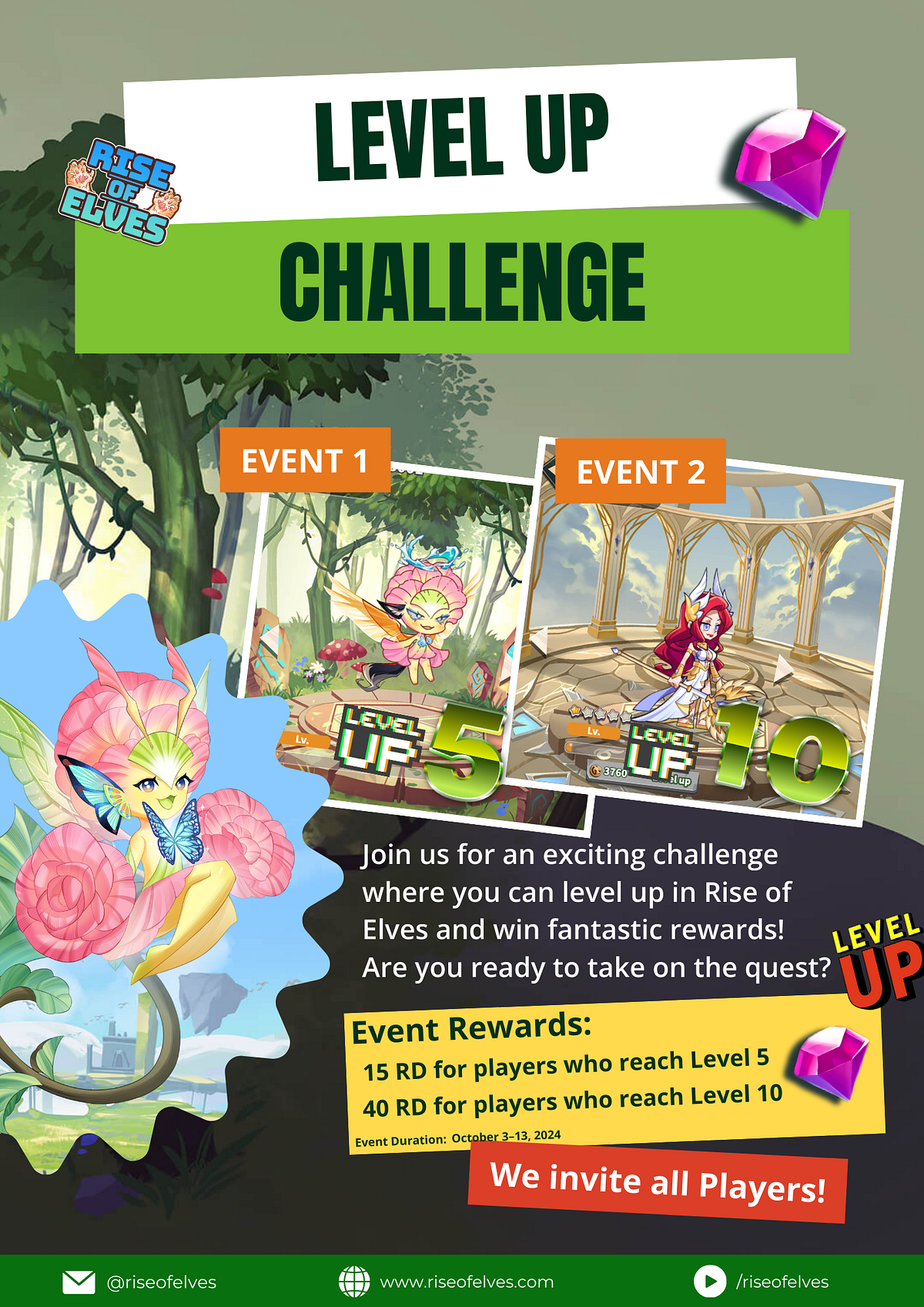 Rise of Elves Level-Up Challenge. Are you ready to rise through the ...