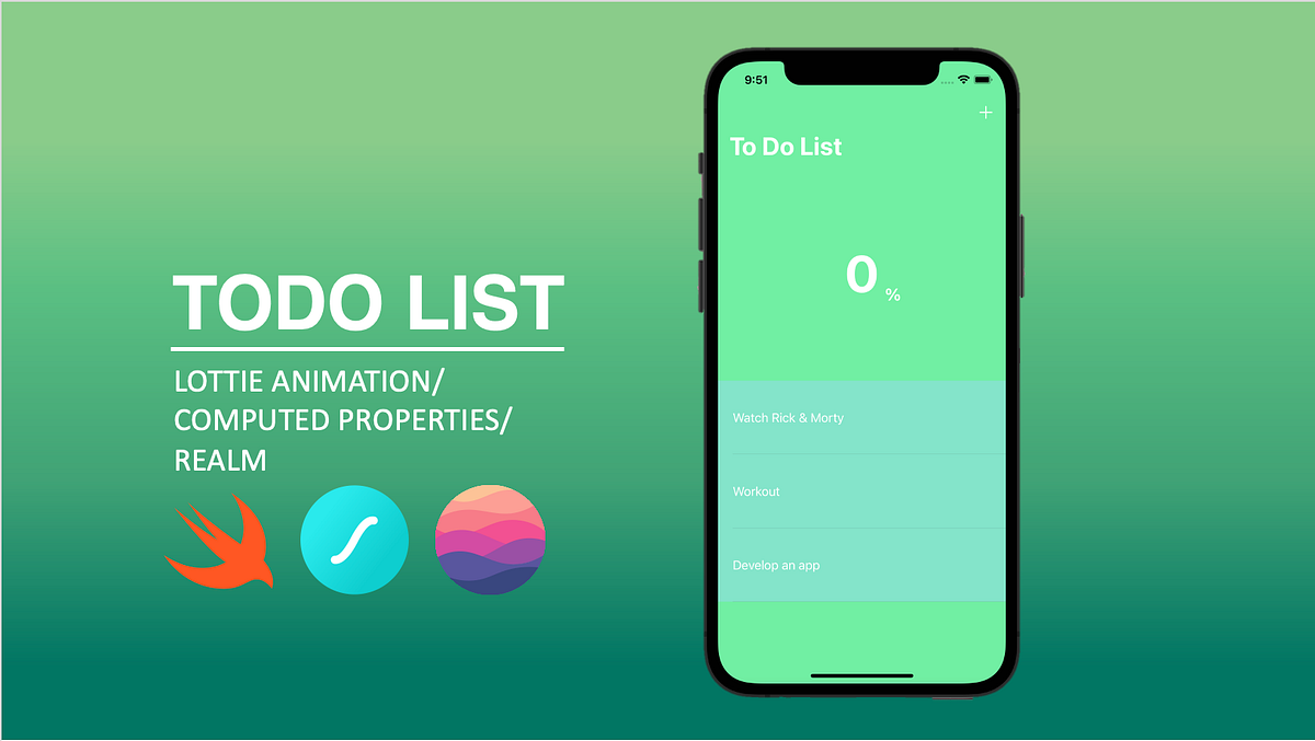 [iOS] TO-DO List app — Swift. Building a To-Do list app is probably ...