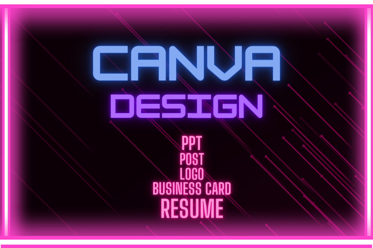 I will design and redesigned canva logo post resume ppt business card ...