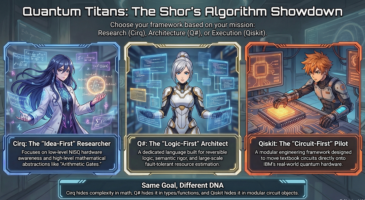 Quantum Sundays |55 Tale of Three Frameworks — Shor’s Algorithm in Cirq ...