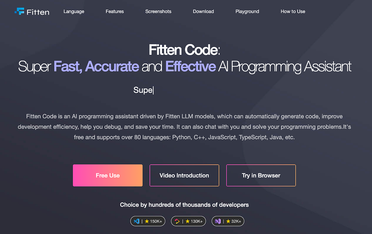 Meet Fitten an AI Programming Assistant | by Vijayasekhar Deepak | JavaScript in Plain English