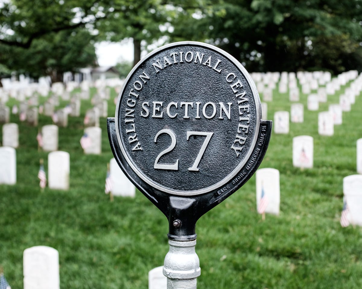 Section 27 at Arlington National Cemetery is the final resting place to ...