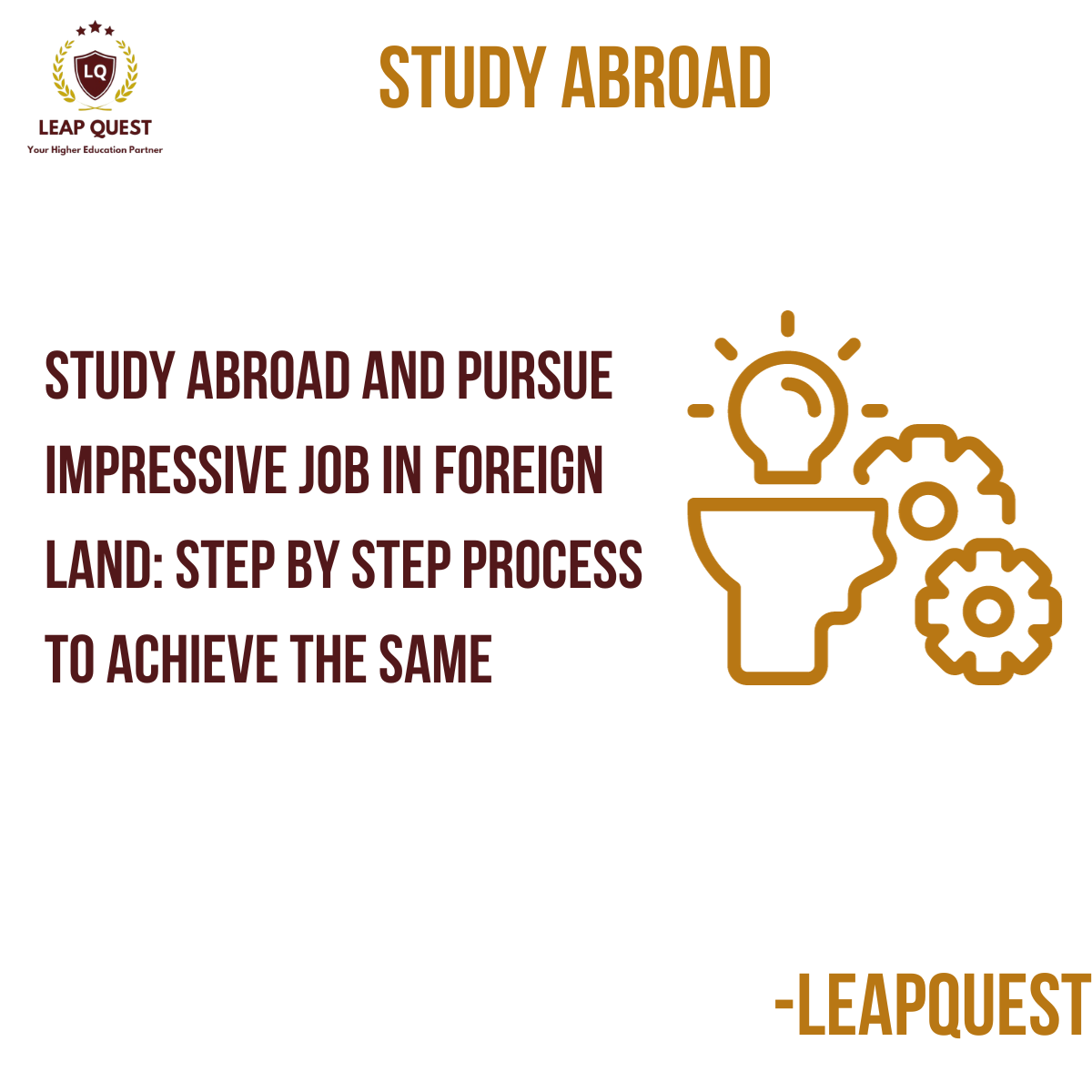 Study Abroad and Pursue Job in Foreign Land: Step by Step Process to ...