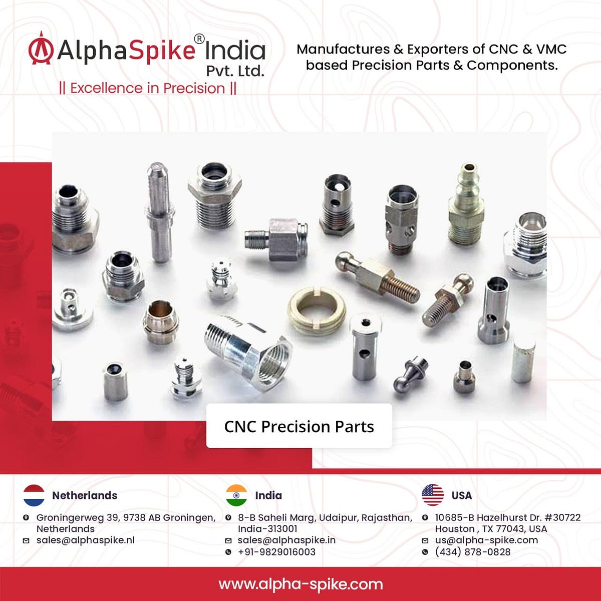 Precision CNC Parts Supplier in USA | Alpha Spike - Alpha Spike USA ...