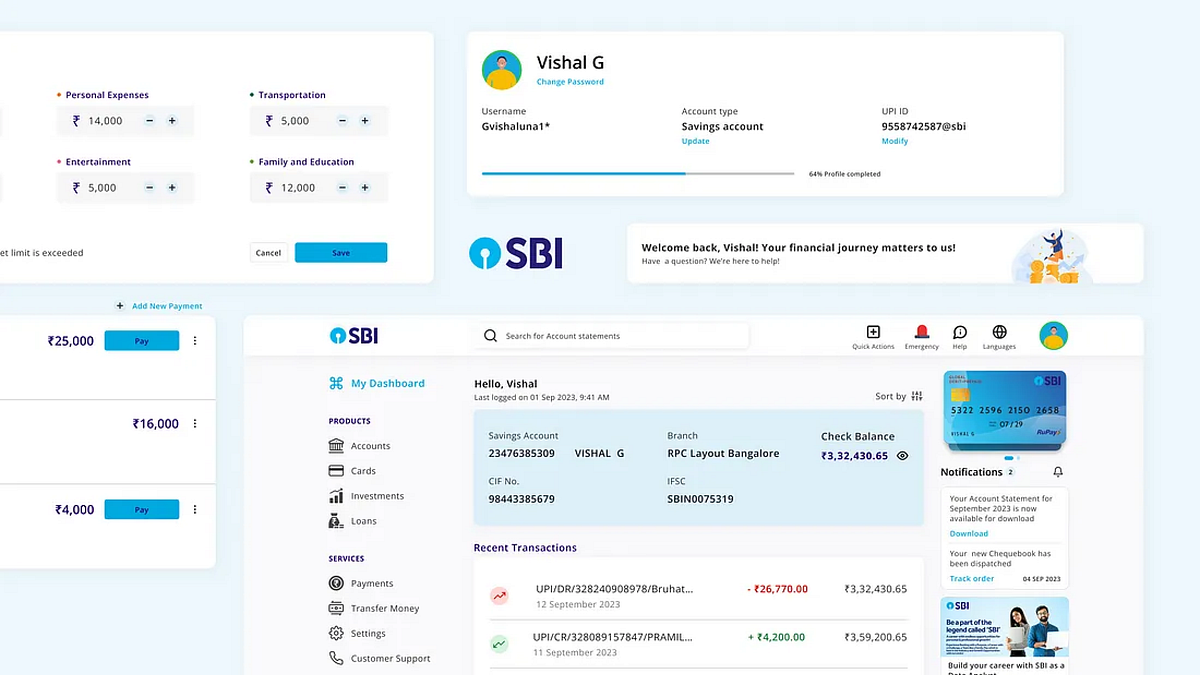 Case Study — Improving the user experience on SBI website | by Gaurav Sharma | Medium