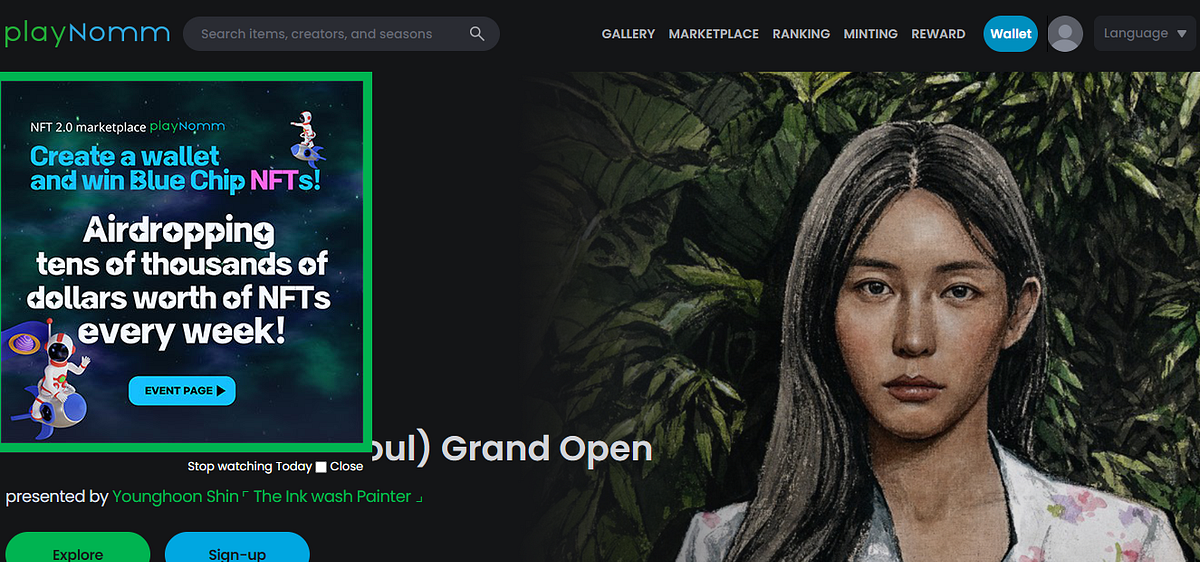 NFT 2.0 marketplace playNomm - ohtani69.eth - Medium