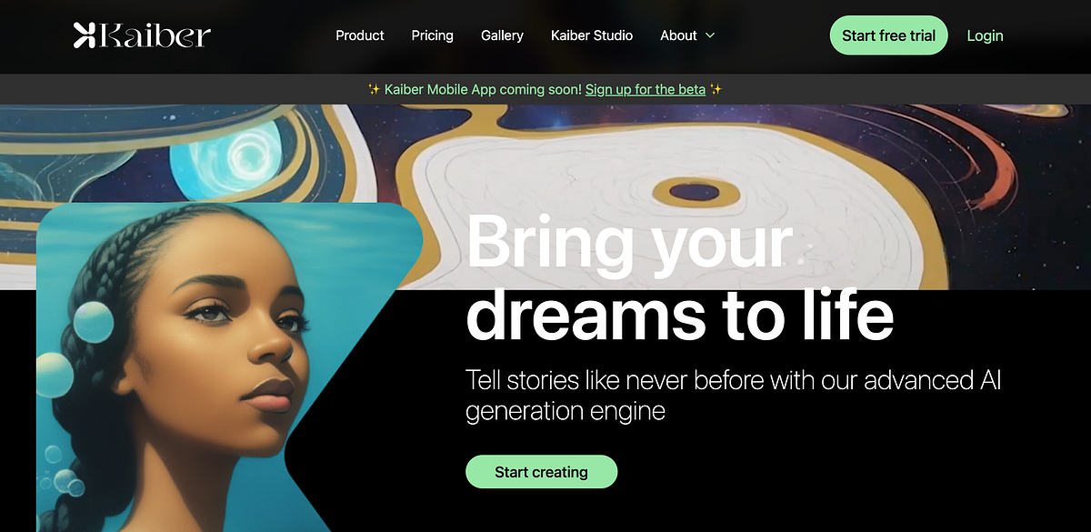 Kaiber AI: Breathing Life into Art and Imagination | by Iryna L | Medium