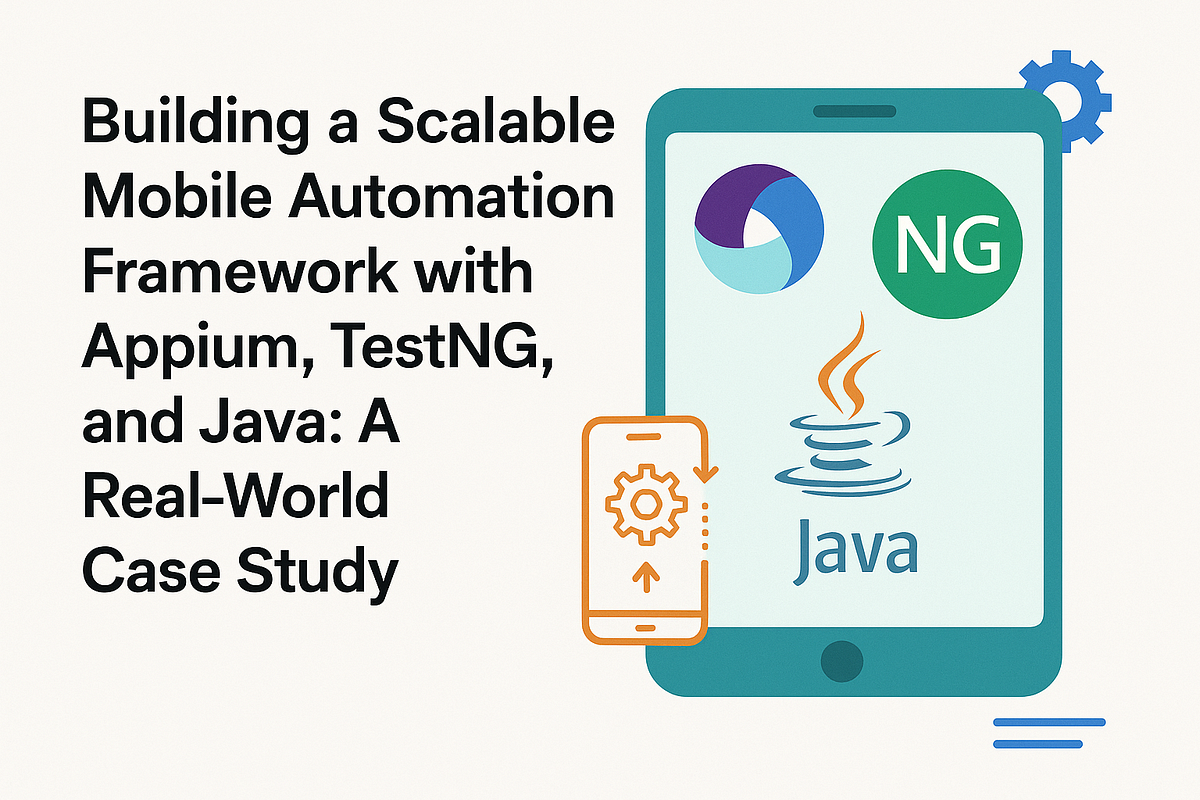 Building A Scalable Mobile Automation Framework With Appium Testng And Java A Real World Case
