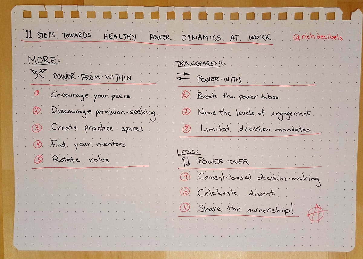 11 Practical Steps Towards Healthy Power Dynamics at Work | by Richard ...