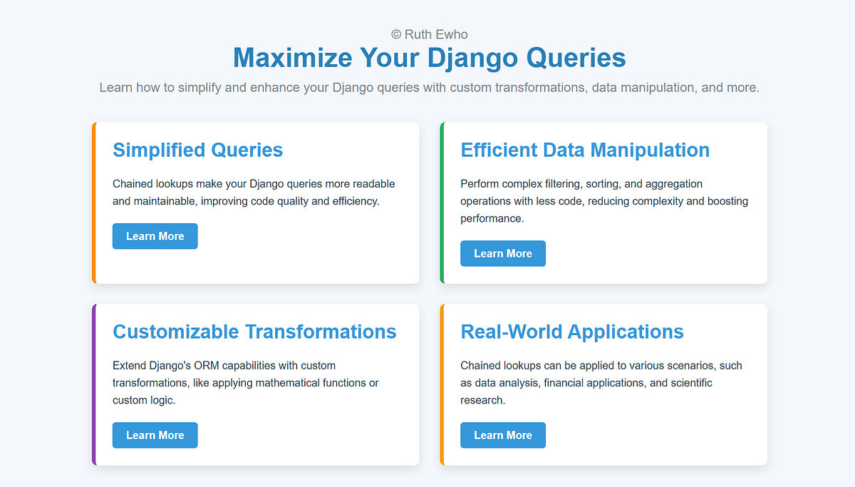 Django's ORM with custom transformers | Medium