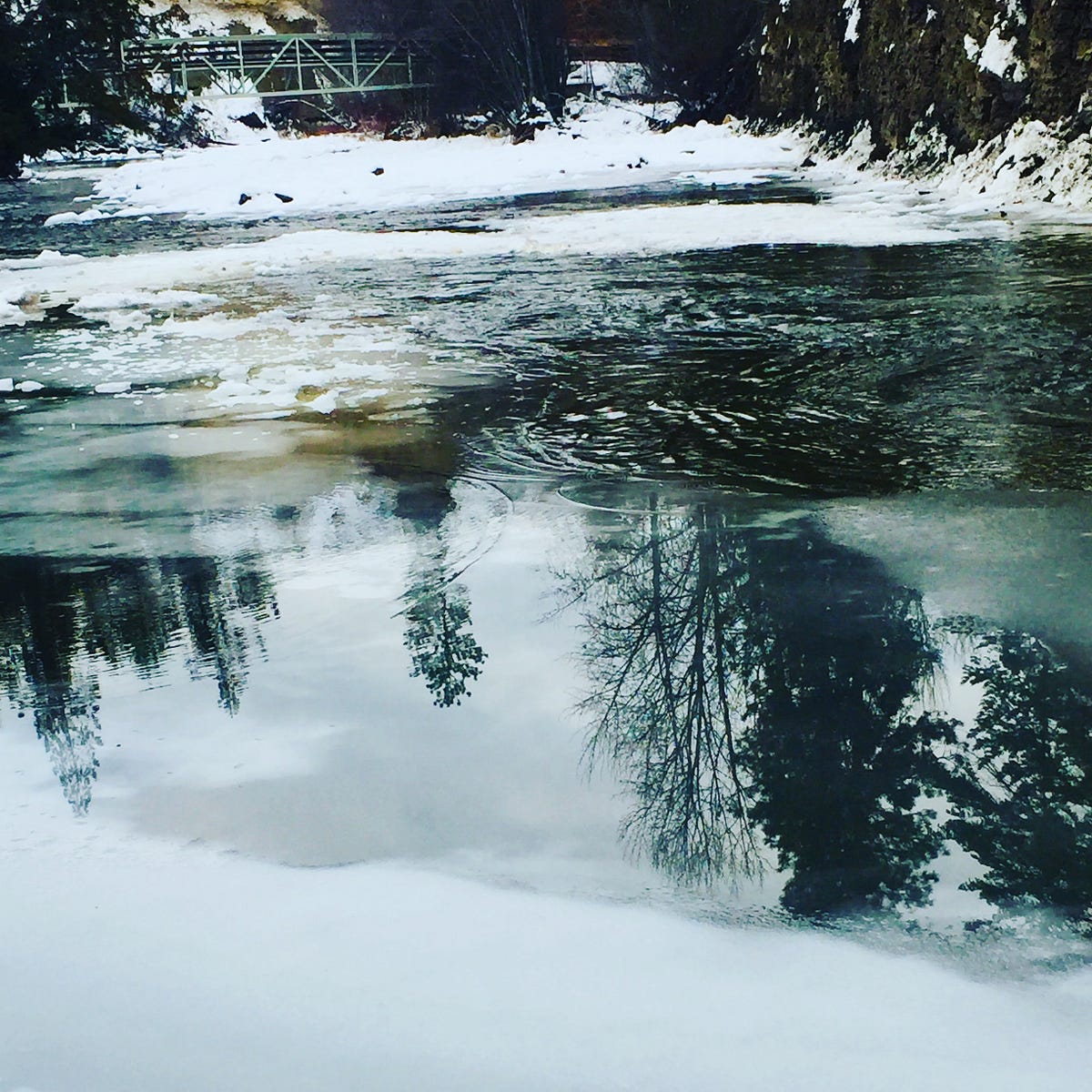 FROZEN MISSION CREEK IN BC - Finding Creative - Medium