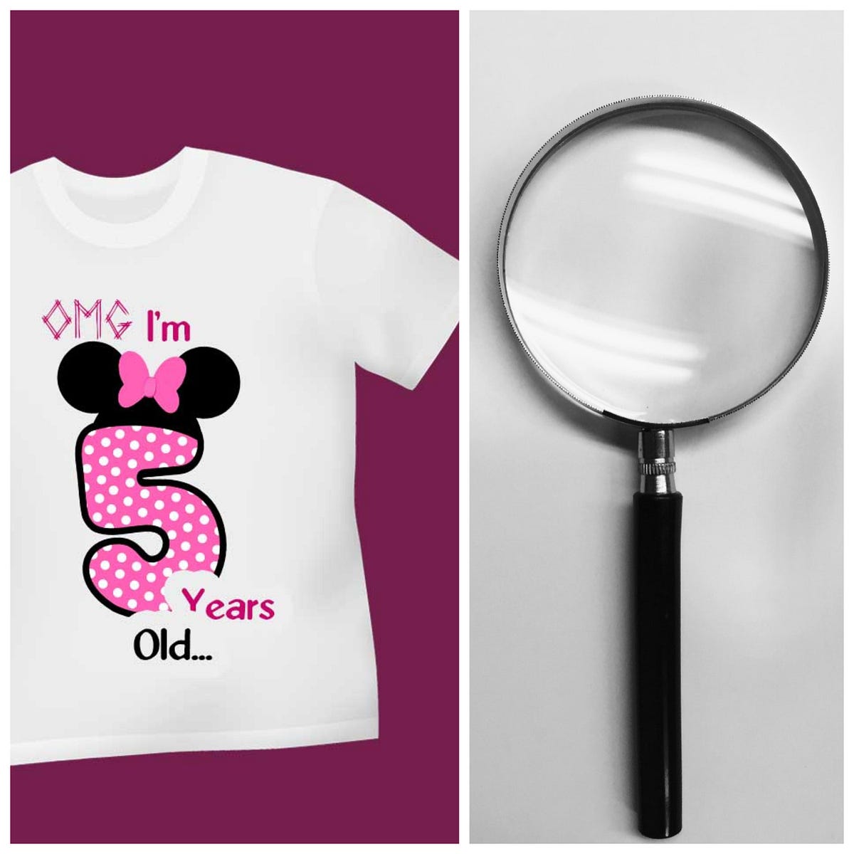 Curious Minds: Handheld Magnifying Glass Graphics on Kids’ T-Shirts ...