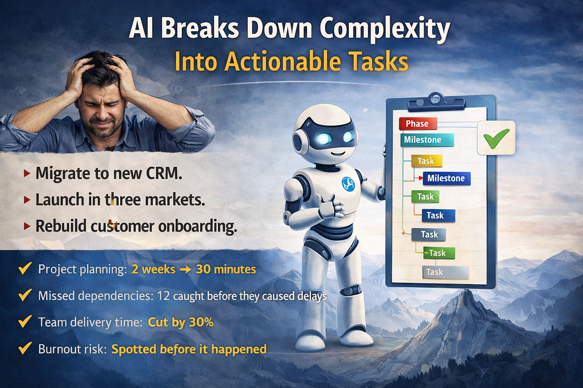 How to Use AI to Break Down Complex Projects Into Actionable Tasks | by ...