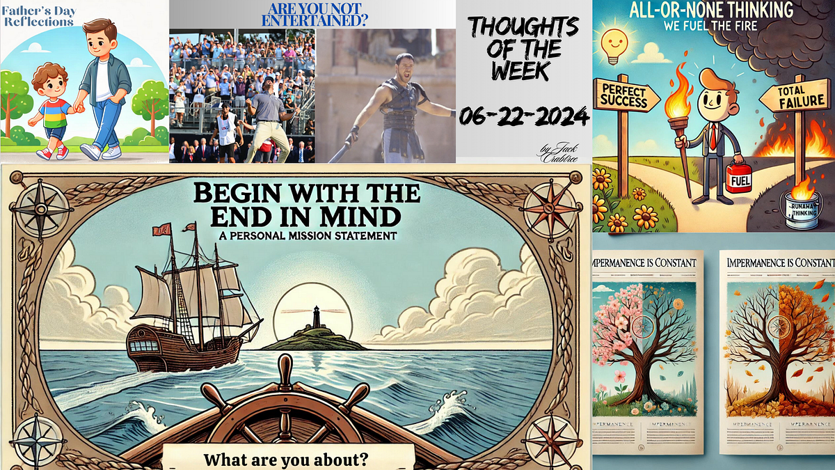 Thoughts of the Week: 06–22–2024. Here are the Thoughts of the Week ...