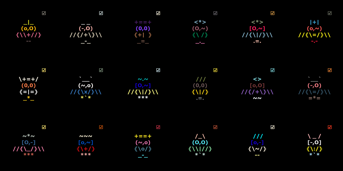 The ASCII Owls . Ethereum blockchain p5js generative… | by RUF-US | Medium