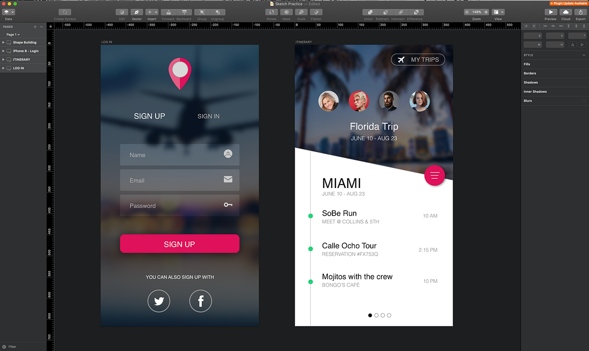 Sketch Visual Design Exercise. Prework — Ironhack Miami | by Jonathan ...