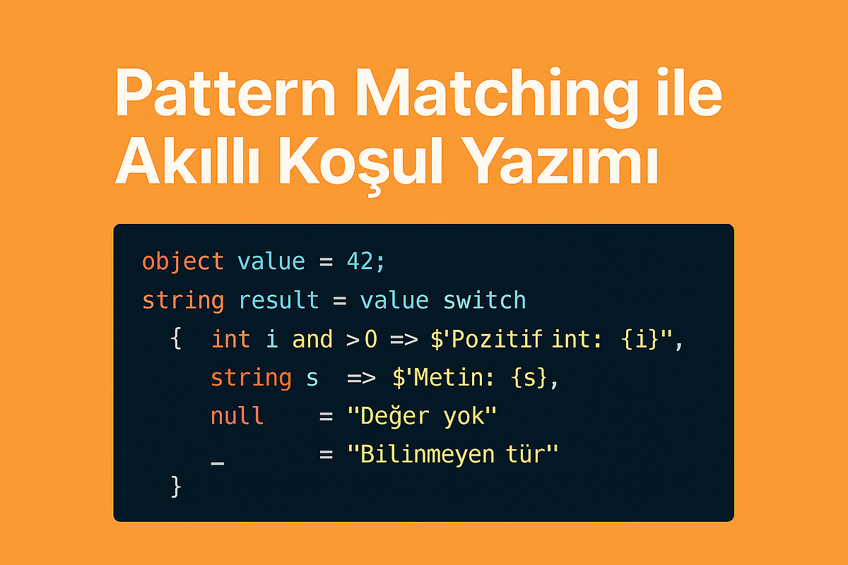 🧠 C#’ta Pattern Matching ile Akıllı Koşul Yazımı | by Berk Emre ALTAN ...