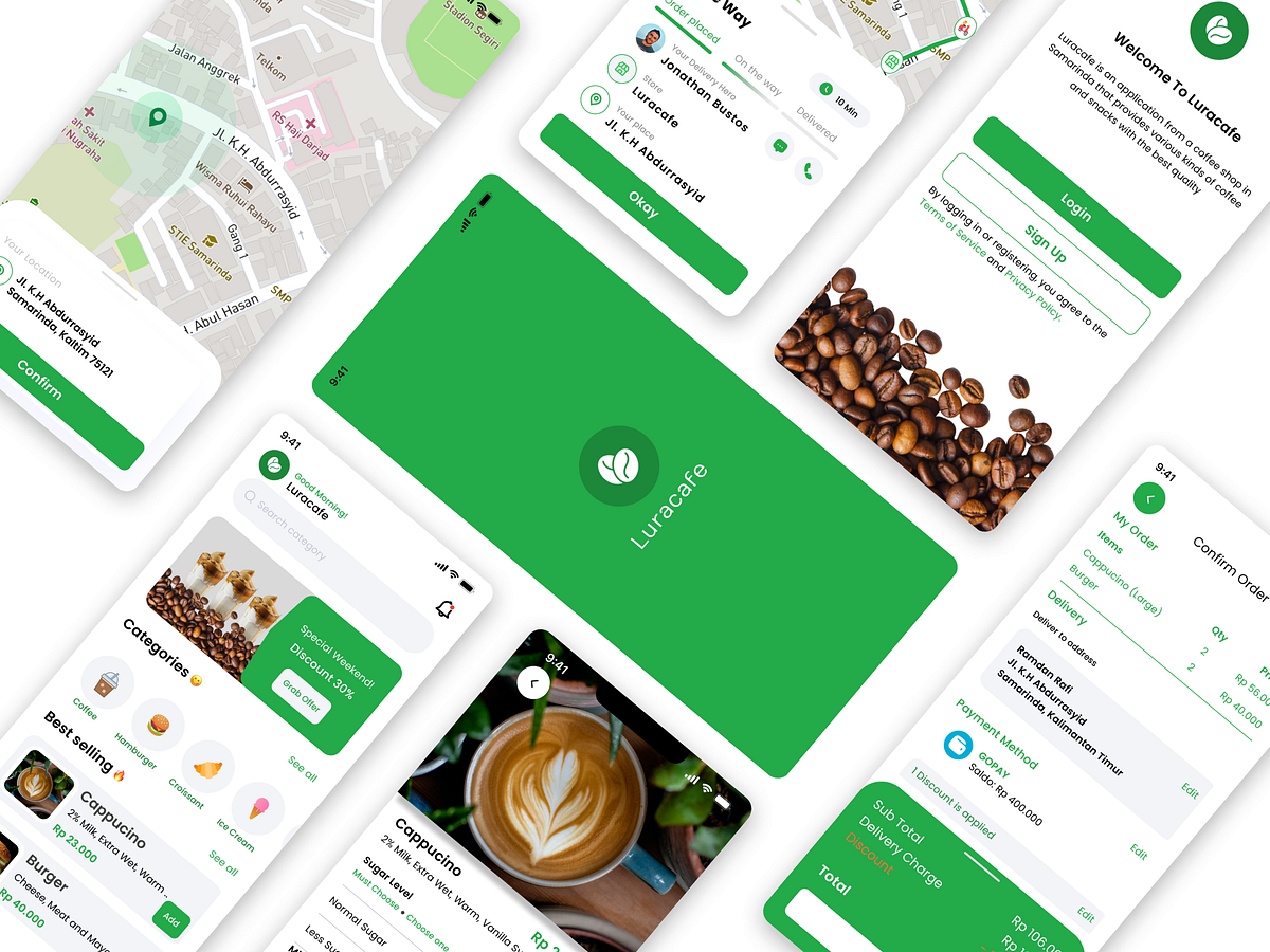 UI/UX Case Study — Coffee Shop Mobile App — Luracafe | by Ramdan Rafi ...