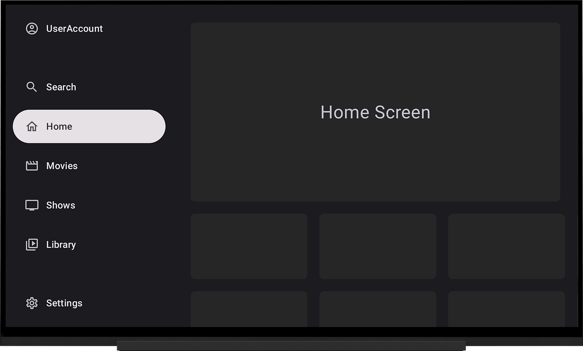 Navigation Drawer for Android TV using Compose | by Gv Harish | Medium