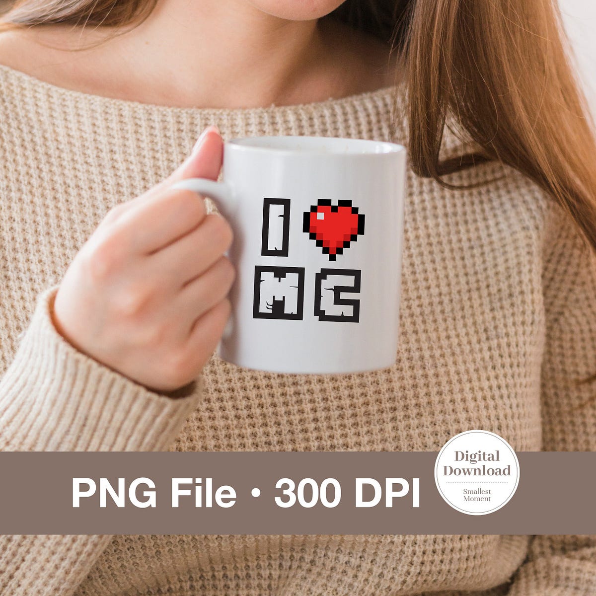 I Love Minecraft PNG, Printable Minecraft Birthday Shirt Tumbler Mug ...