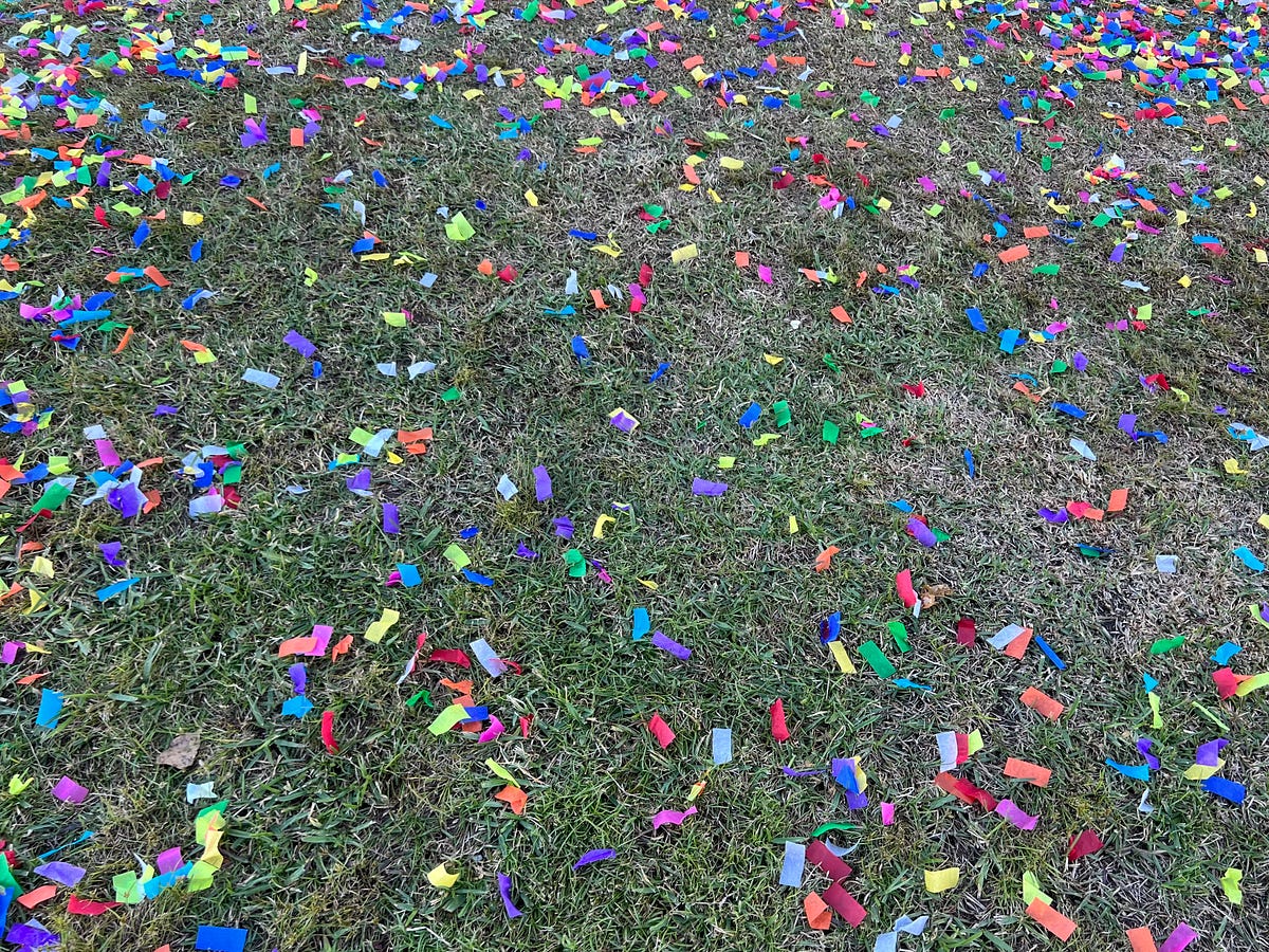 Confetti Fun - Six Word Photo Story Challenge - Medium