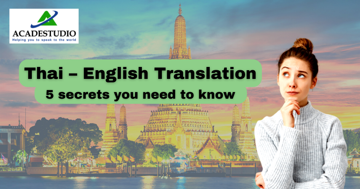 Thai — English Translation 5 secrets you need to know | by John Carl ...