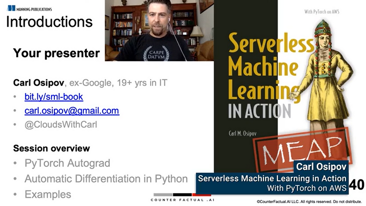 Automatic Differentiation in Python and PyTorch - Manning Publications ... Automatic Differentiation in Python and PyTorch - Manning Publications ...