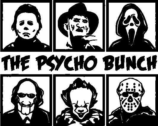 Psycho Bunch Horror characters SVG cut file | Cheap SVG | Halloween ...