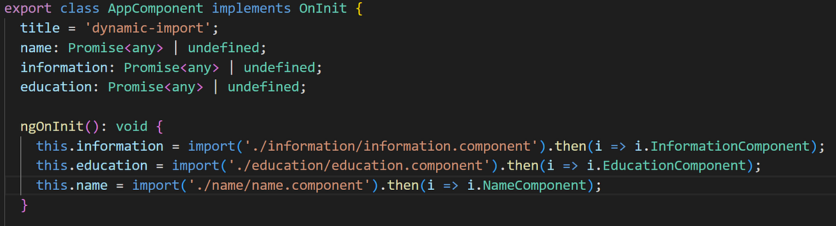 Angular Component Dynamic Import Prioritization Using Ngcomponentoutlet By George 5811