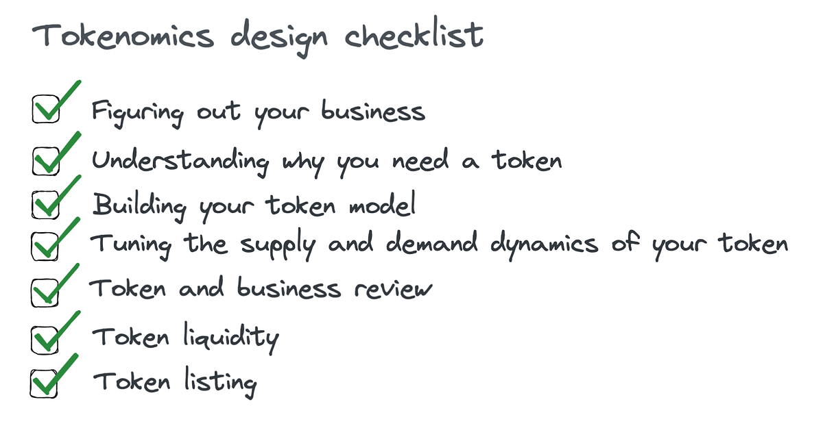 Designing Tokenomics checklist. So you want to launch a token and are ...